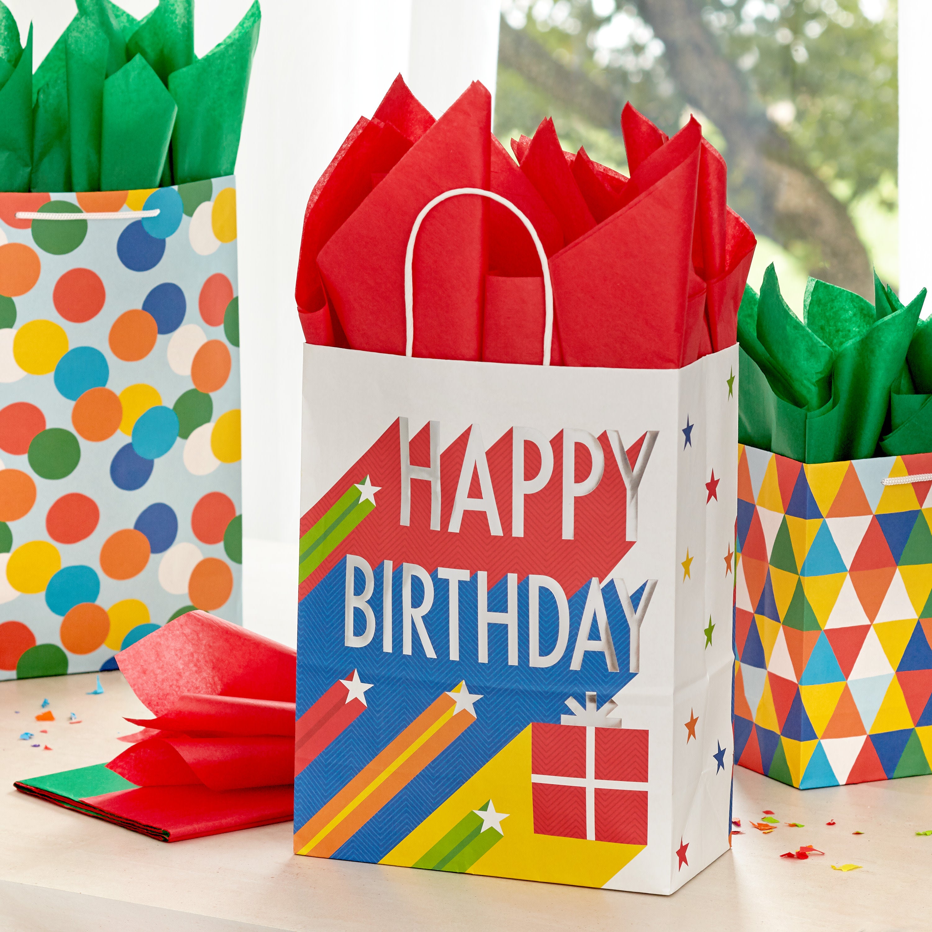 Hallmark Red and Green Bulk Tissue Paper for Gift Wrapping